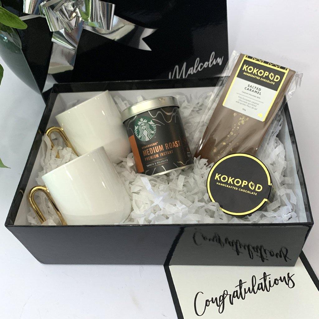Personalised Coffee Lovers Gift Box for TWO – PrettyLittleGiftBox